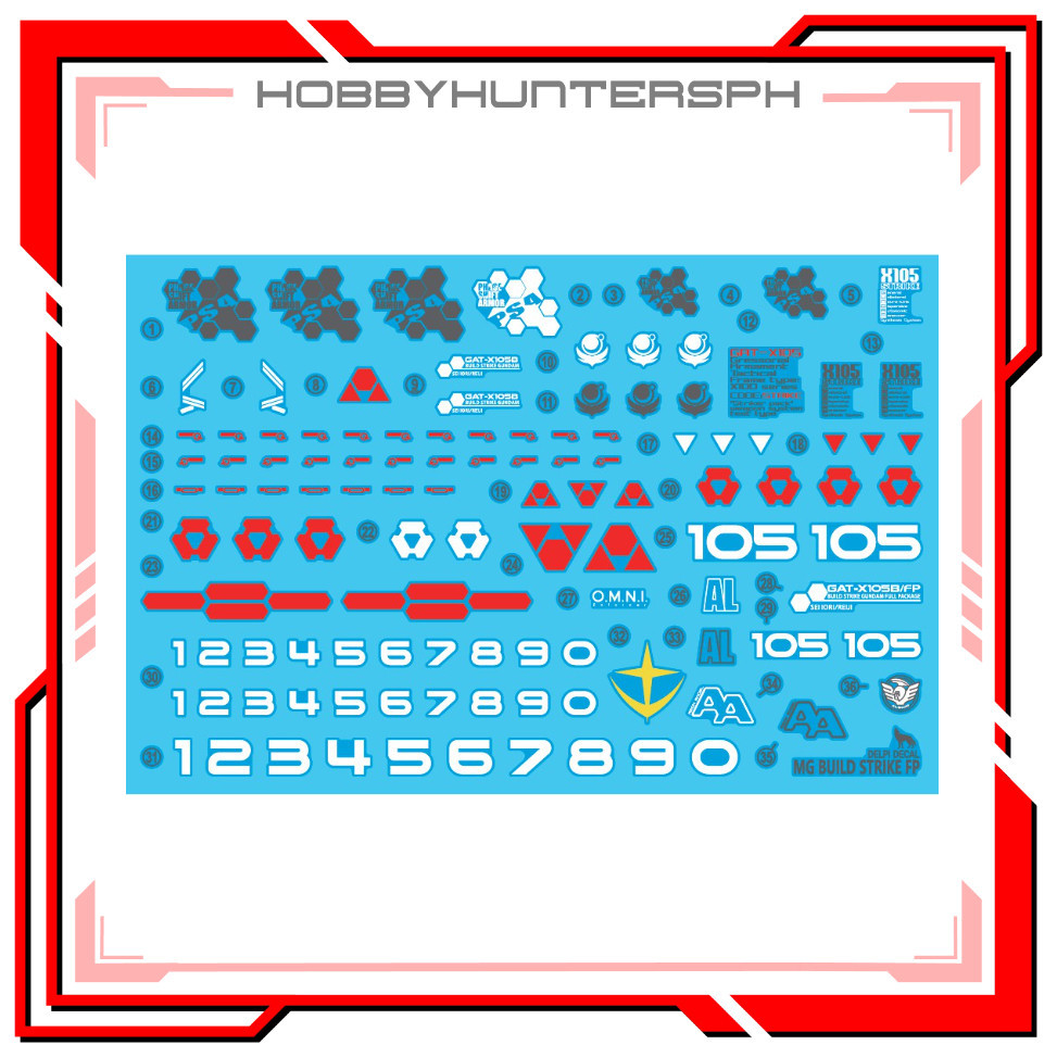 Delpi Decal: MG Build Strike Water Decal | Shopee Malaysia