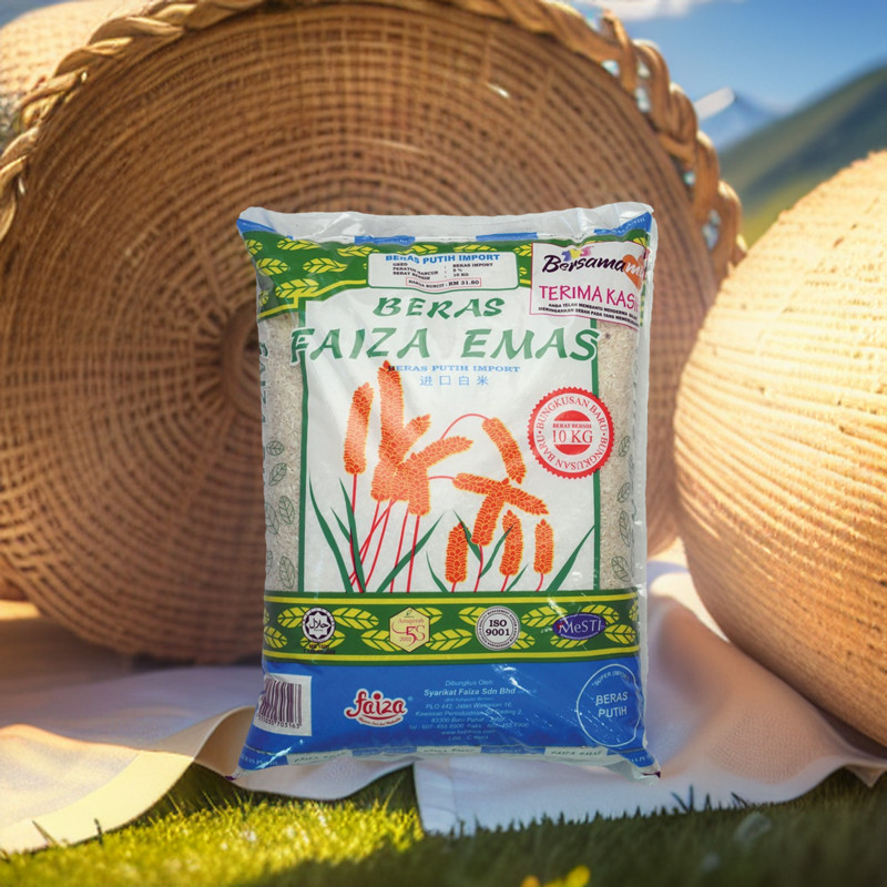 Faiza Emas Beras Putih Import Rice 10KG | Shopee Malaysia