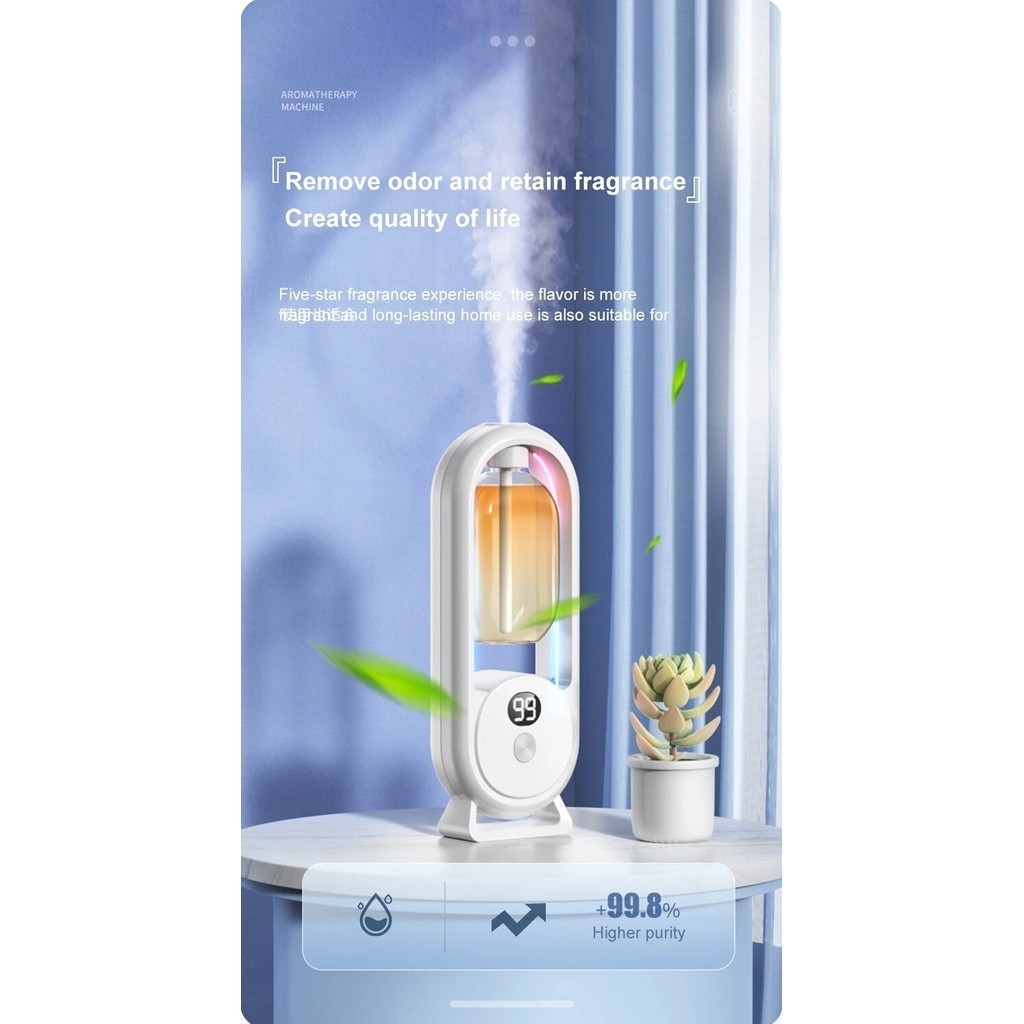 Wall-mounted Automatic Aromatherapy Machine Automatic Spray Diffuser ...