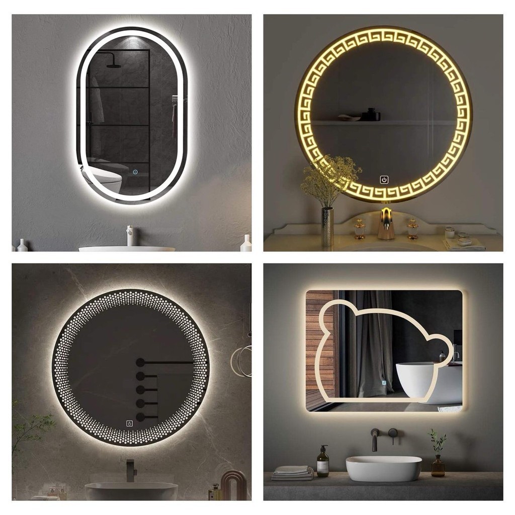 DEKO Bathroom LED Wall Mirror with 3 Colour Light Cermin Lampu Frontlit ...