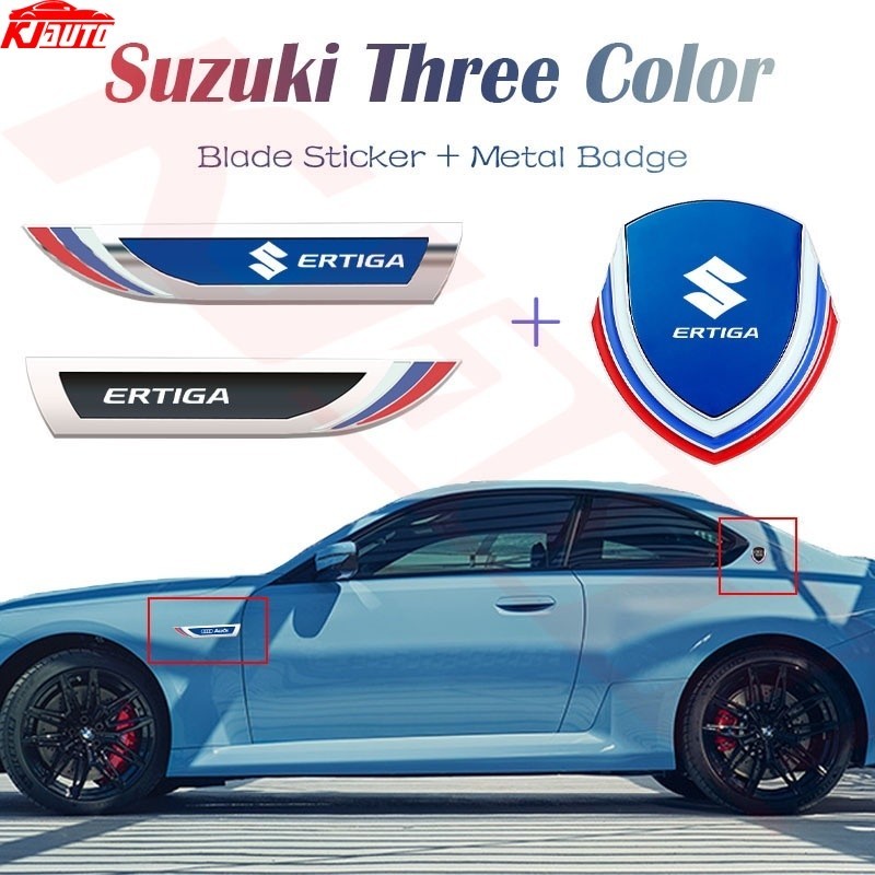 Suzuki Ertiga Car Door Side Label Fender Metal Sticker Stainless Steel ...
