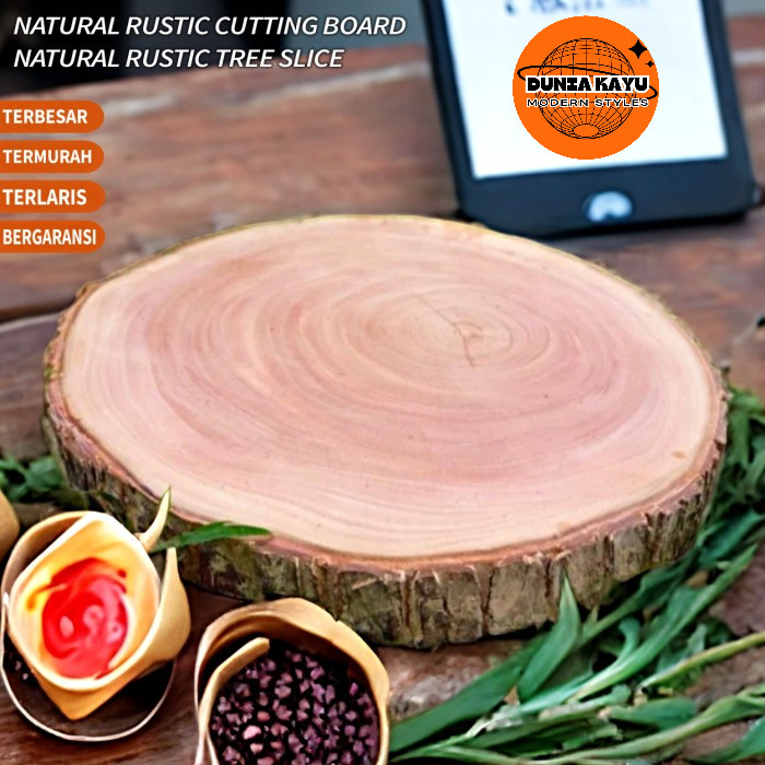 BIG SIZE WOOD SLICE 50-52 CM LARGE NATURAL WOOD SLICE LARGE CUTTING ...