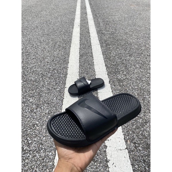 NIKE ALL BENASSI BLACK SELIPAR LELAKI DAN PEREMPUAN | Shopee Malaysia