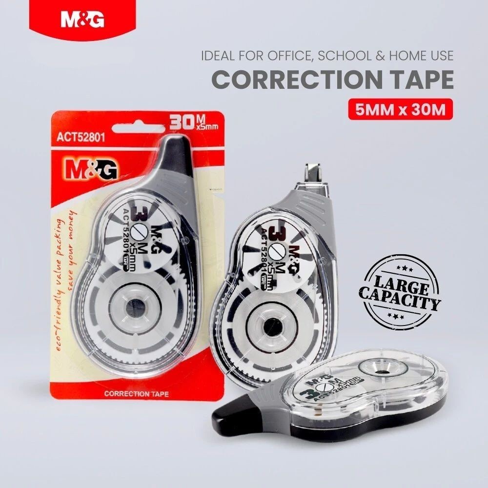 M&G Correction Tape 30Meter x 5mm ACT52801 ACT52871 NEW | Shopee Malaysia