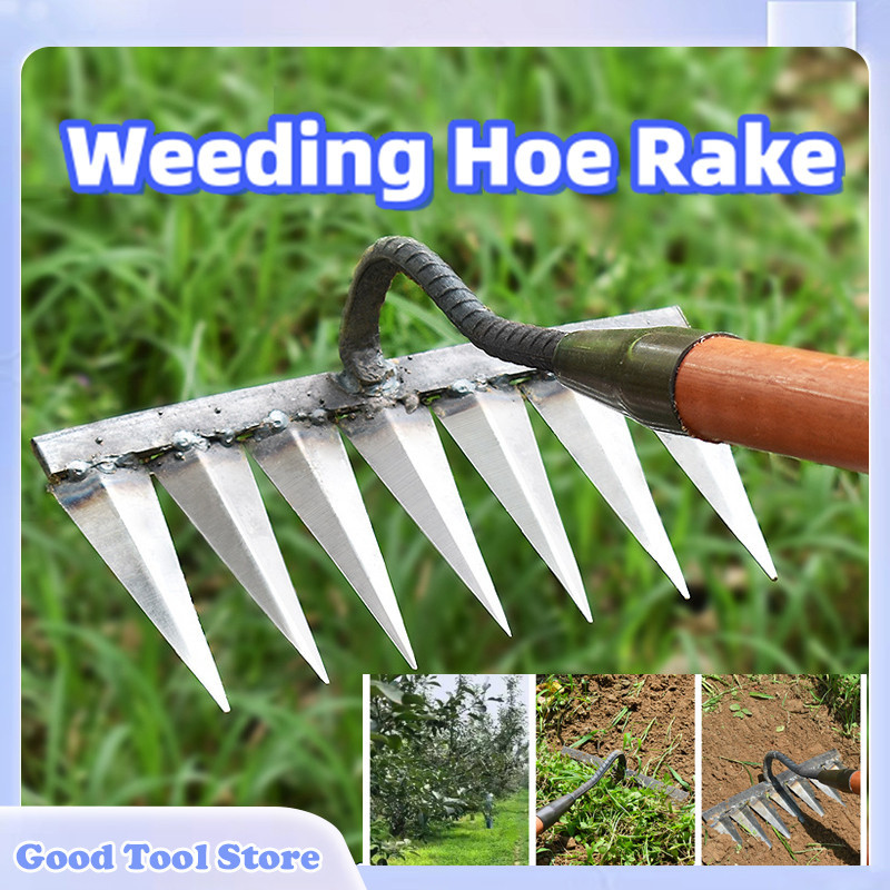 Wrap Weeding Rake Cangkul Rumput Tajak Bergigi Portable Gardening Tools ...