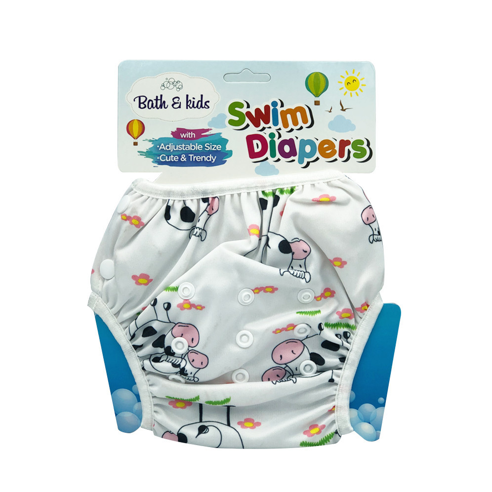Bath & Kids Reusable Swim Diaper - Cow | Shopee Malaysia