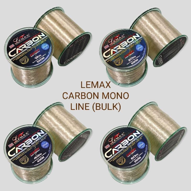 TALI TANGSI LEMAX CARBON MONO (BULK) #12LB #15LB #20LB #25LB #30LB ...