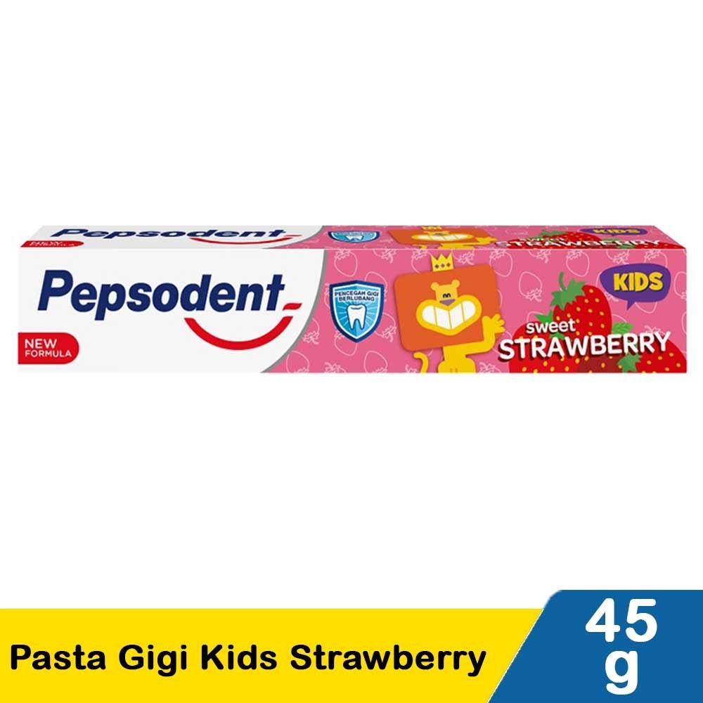 Pepsodent Kids Strawberry Toothpaste 45g | Shopee Malaysia