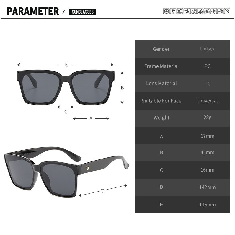 Ray-Ban® RBRetro Square Frame Sunglasses Men's 2020 Korean Style Trendy ...