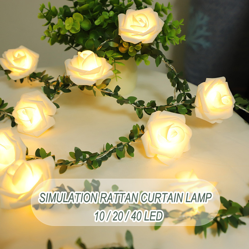LED Rose Flower String Light Wedding Propose Marriage Party Romantic ...