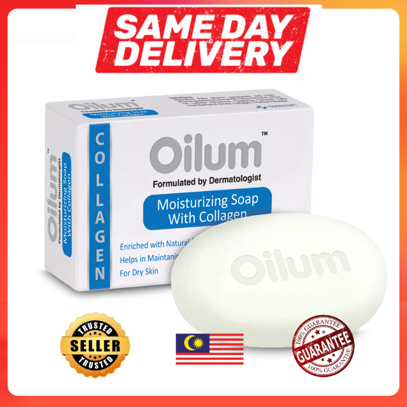 Oilum Moisturizing Soap With Collagen 85g x4's (Buy 3 FREE 1) | Shopee Malaysia