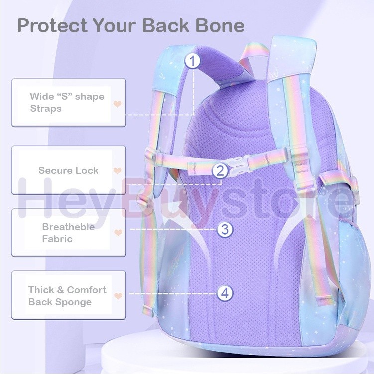 [NEW] ZMBABY 41cm/45cm Primary School Bag Girl Beg Sekolah Rendah ...