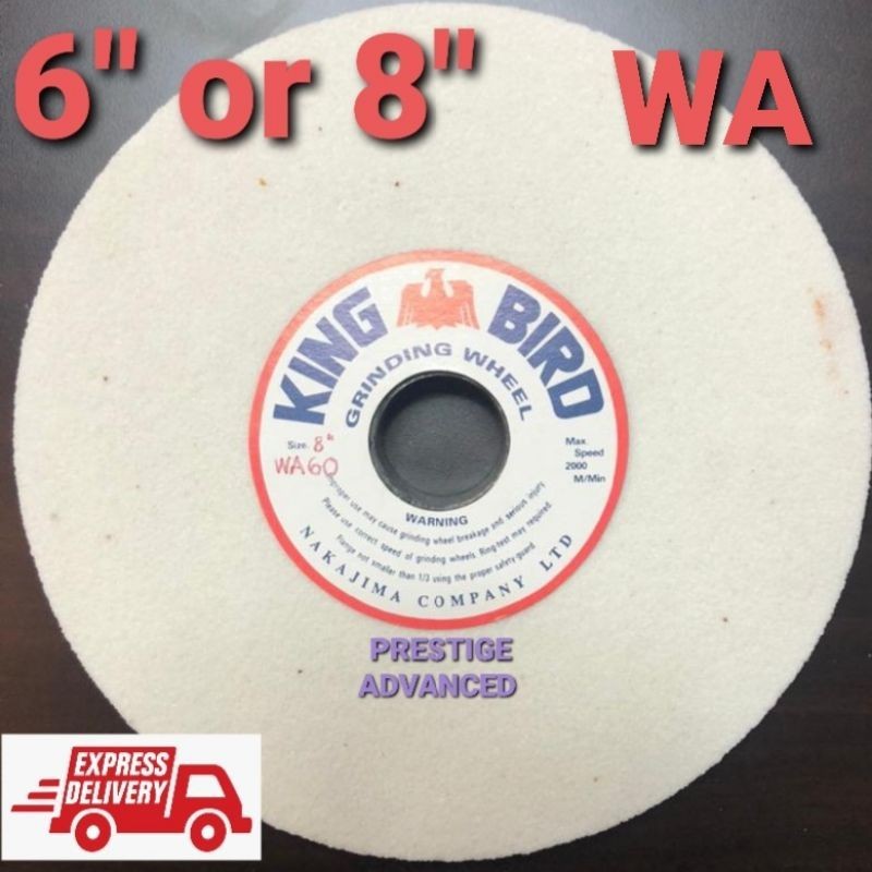 KING BIRD 6" or 8" Grinding Stone ( White / Pink /Green / Black ) For ...