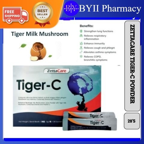 Zettacare Tiger-C Tiger Milk Mushroom 虎乳芝 2g x 28s | Improve ...