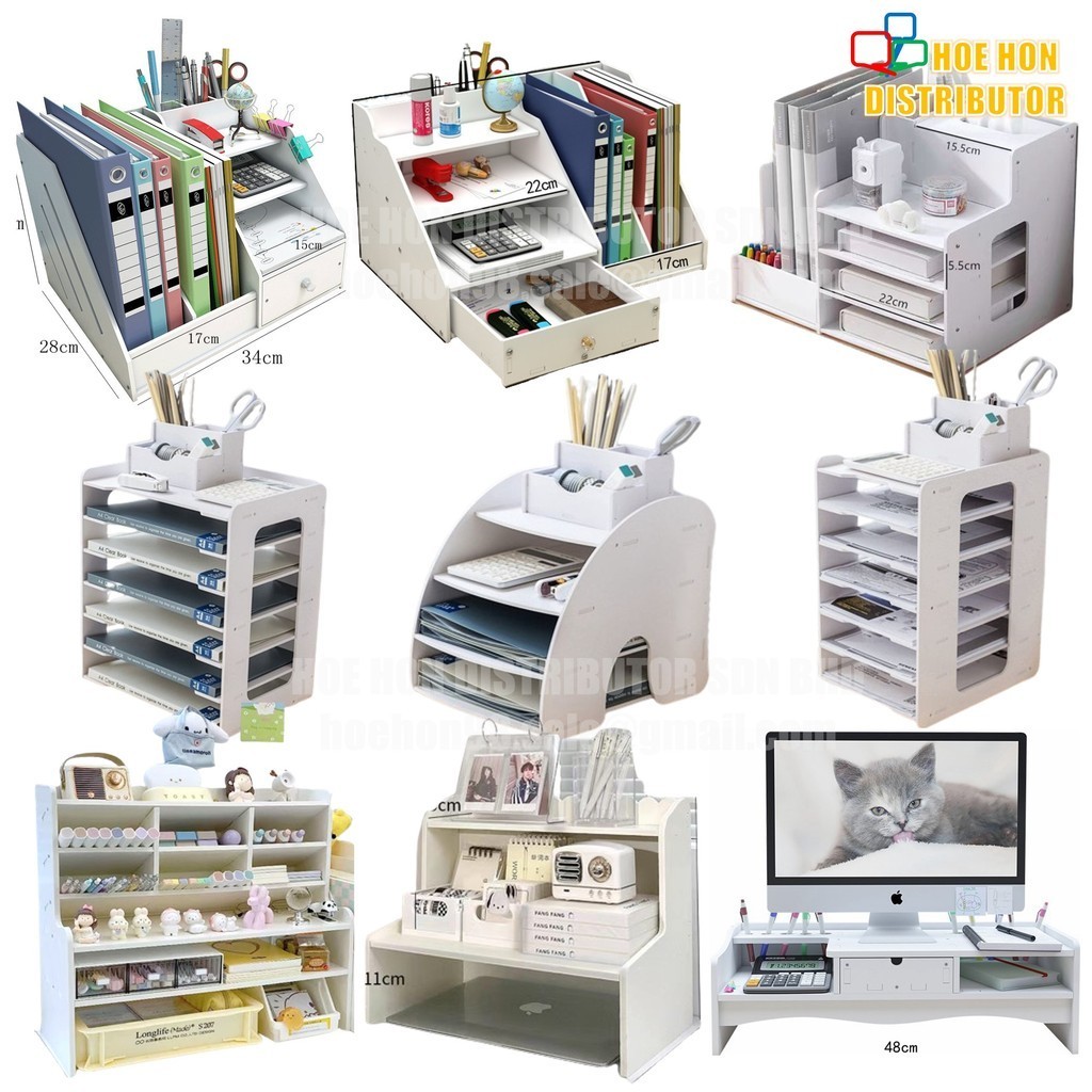 Table Top Organizer SC01 Document Tray Tier School Office Desktop ...