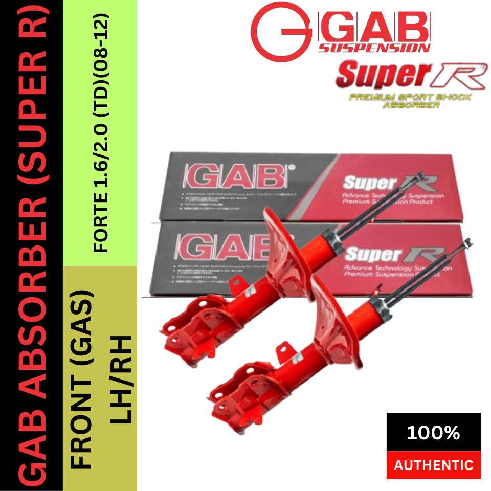 Original GAB Super R Absorber - FRONT & REAR GAS FORTE 1.6/2.0 (TD)(08 ...