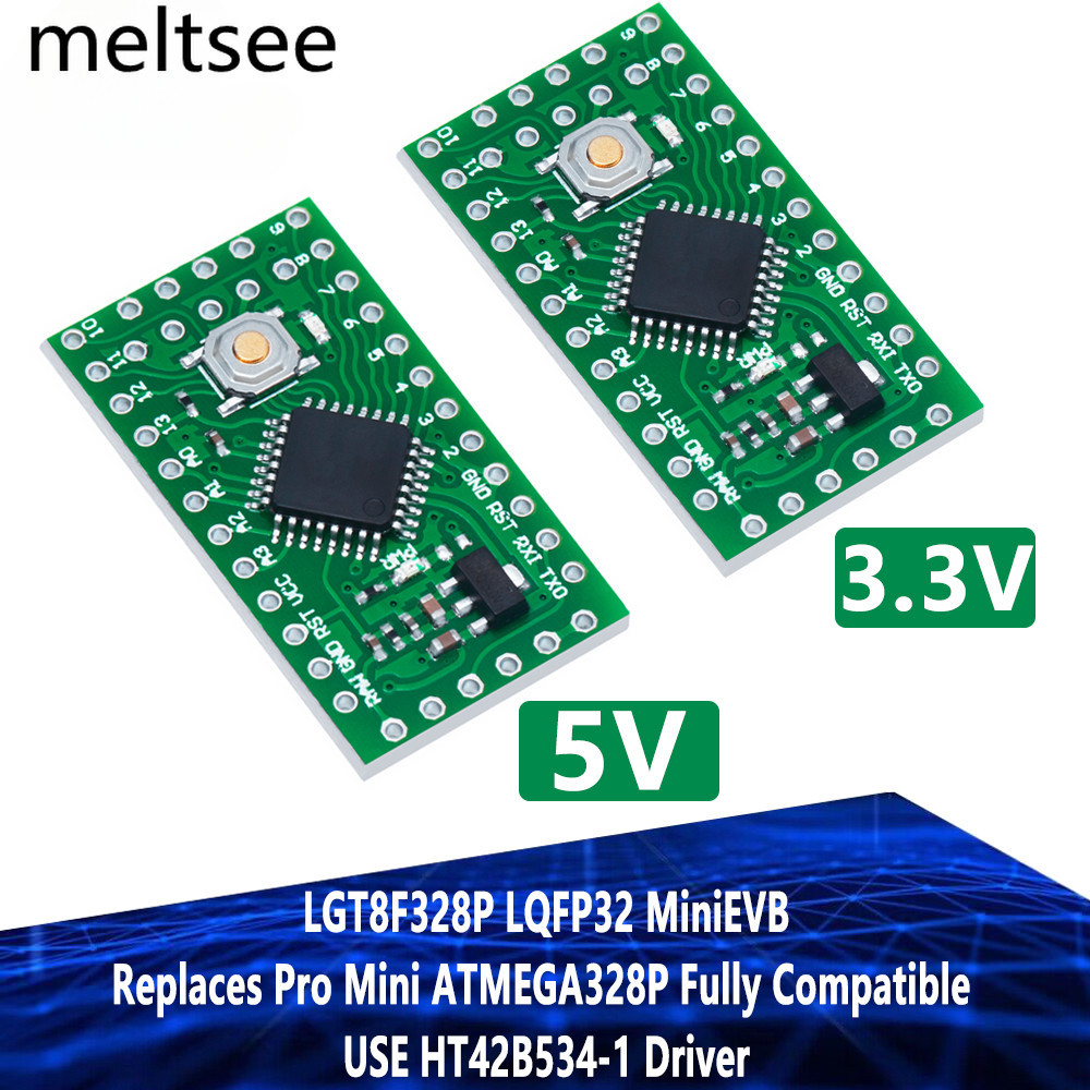 LGT8F328P LQFP32 MiniEVB 3.3V / 5V Replaces Pro Mini ATMEGA328P Fully ...
