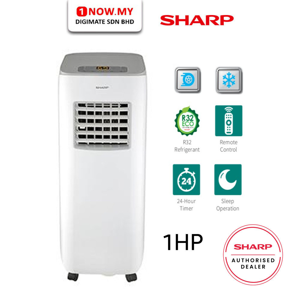 SHARP 1HP Portable Air Conditioner CVH10YD | Penghawa Dingin Mudah Alih ...