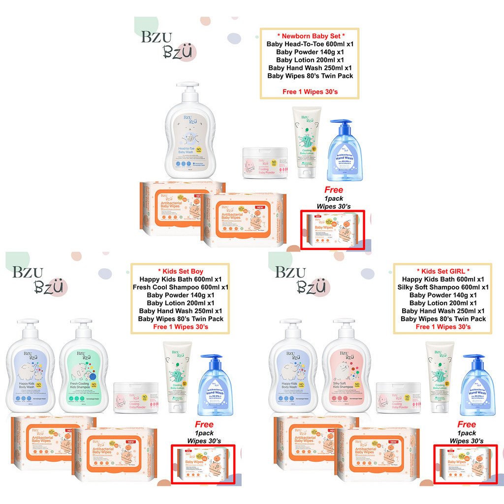 BZU BZU Value Gift Set + Free Gift ( Newborn, Kids ) | Shopee Malaysia