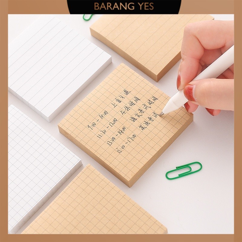 BARANG YES Kraft Paper Memo Pad | Paper Memo Pad | Minimalist Sticky ...