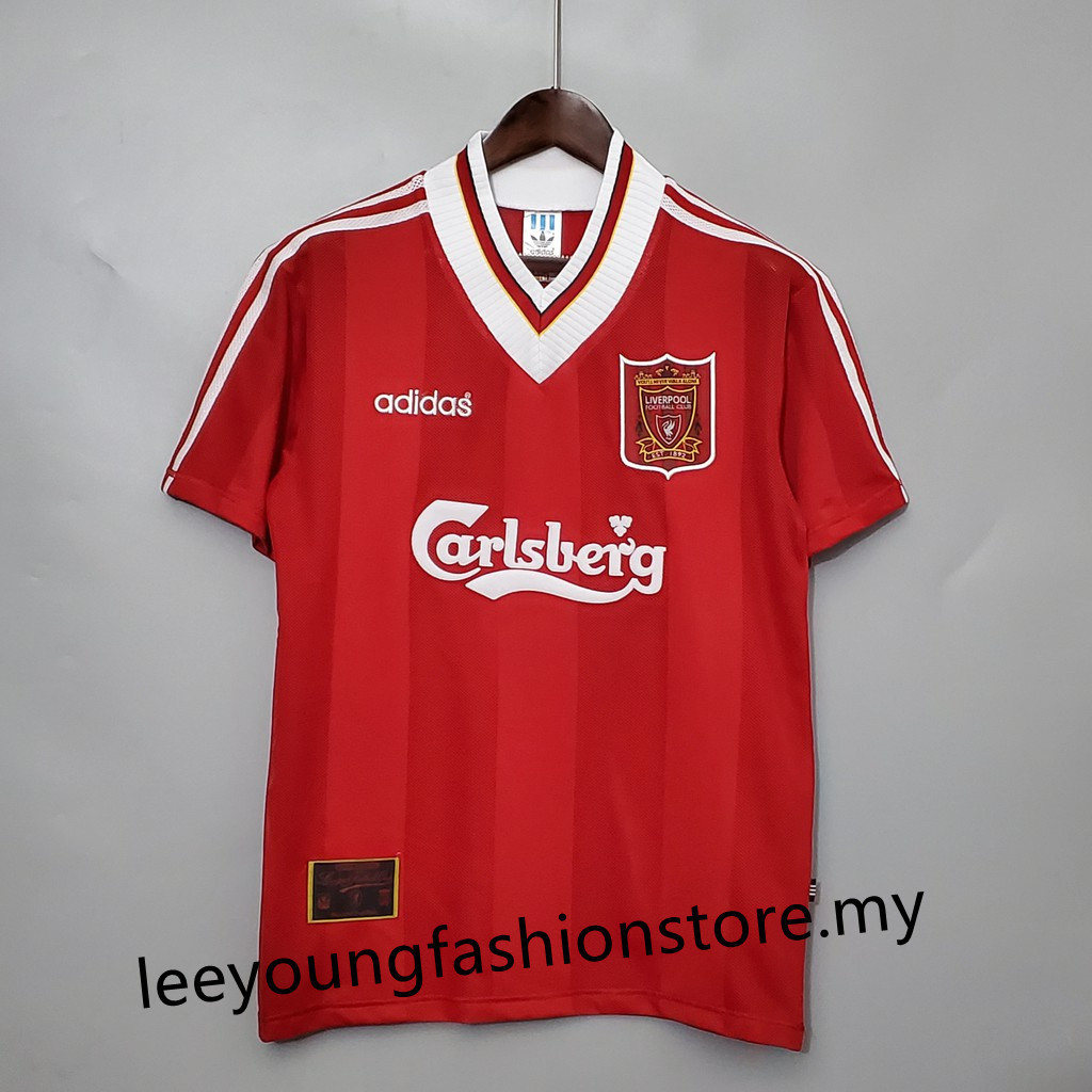 Liverpool 95-96 Home Away Retro Soccer Jersey Football FOWLER McMANAMAN ...