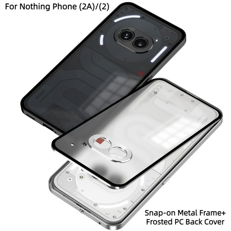 Luxury Snap-On Design Locked/Unlocked Magnetic Frosted PC Back Metal ...