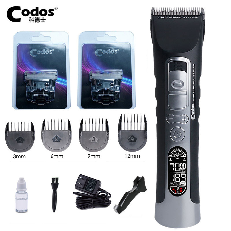 Codos 970 Professional Electric Hair Clipper for Adult Baby LCD Display ...