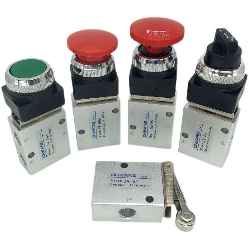 4.10 Pneumatic Two-Position Three-Way Mechanical Valve JM-07 Roller Type Reversing Valve Stroke ...