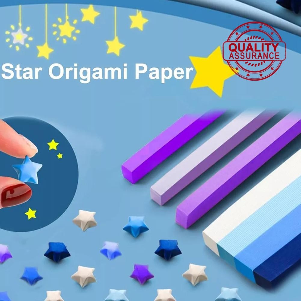 Strips Folding Paper Origami Stars Paper Diy Double Hand Origami Kids ...