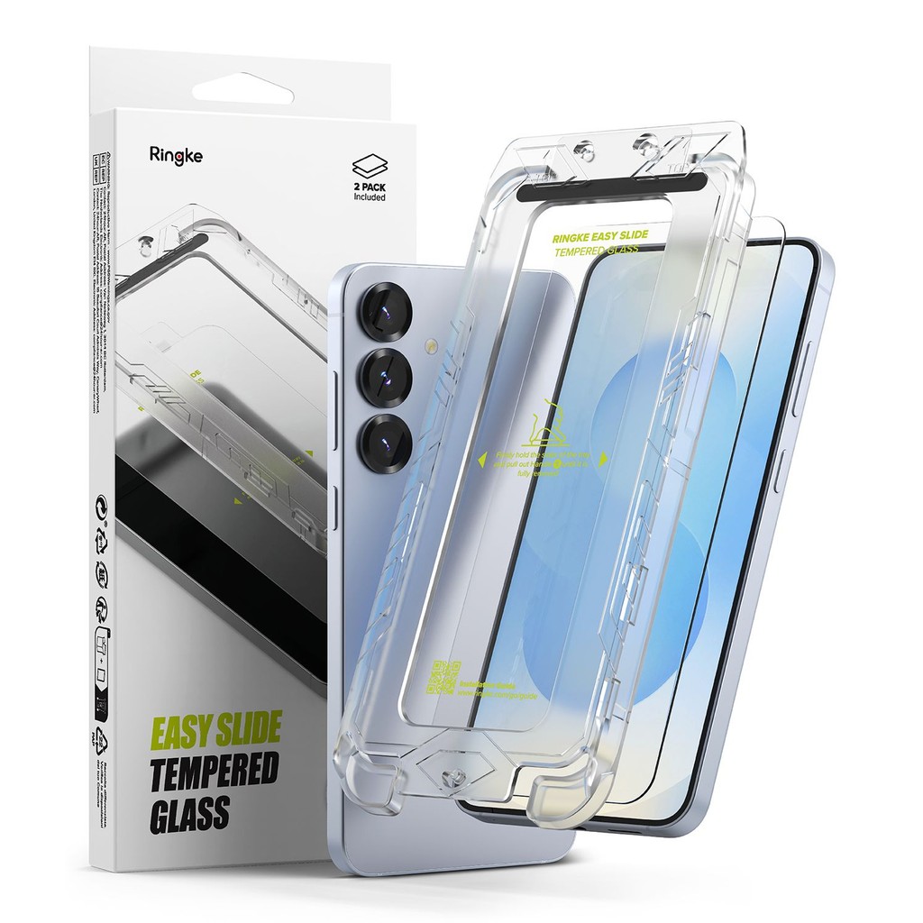 Ringke Easy Slide Galaxy S25 Plus / S25 Tempered Glass Screen Protector ...