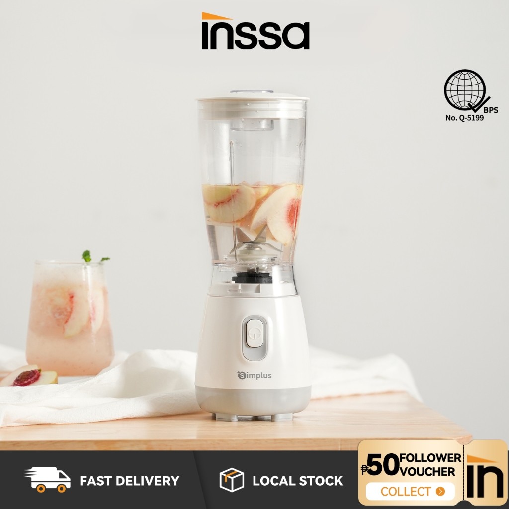 INSSA x Simplus Blender Jus Blender Untuk Buah-buahan Dan Sayur-sayuran Pengisar Pelbagai Fungsi ...