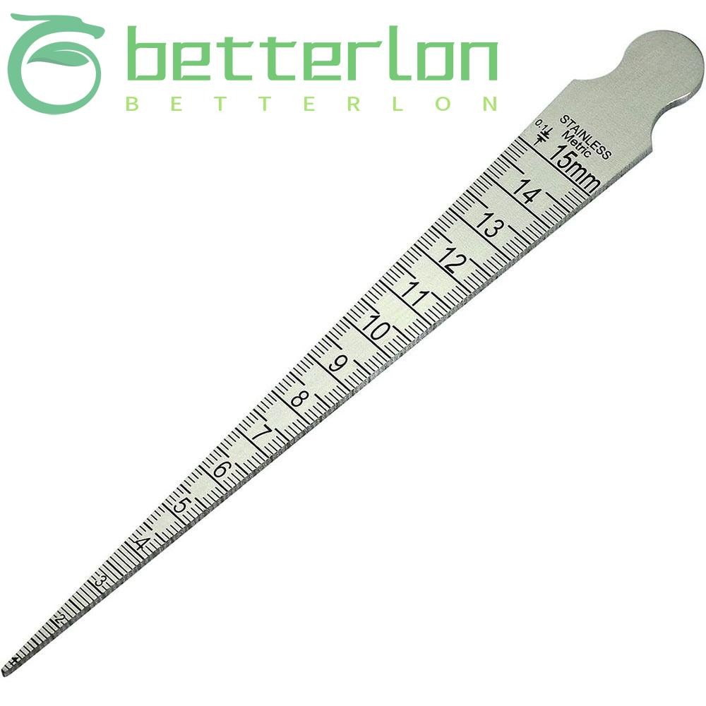 BETTER-LONTIME Welding Gauge, Stainless Steel 1-15mm Wedge Feeler ...
