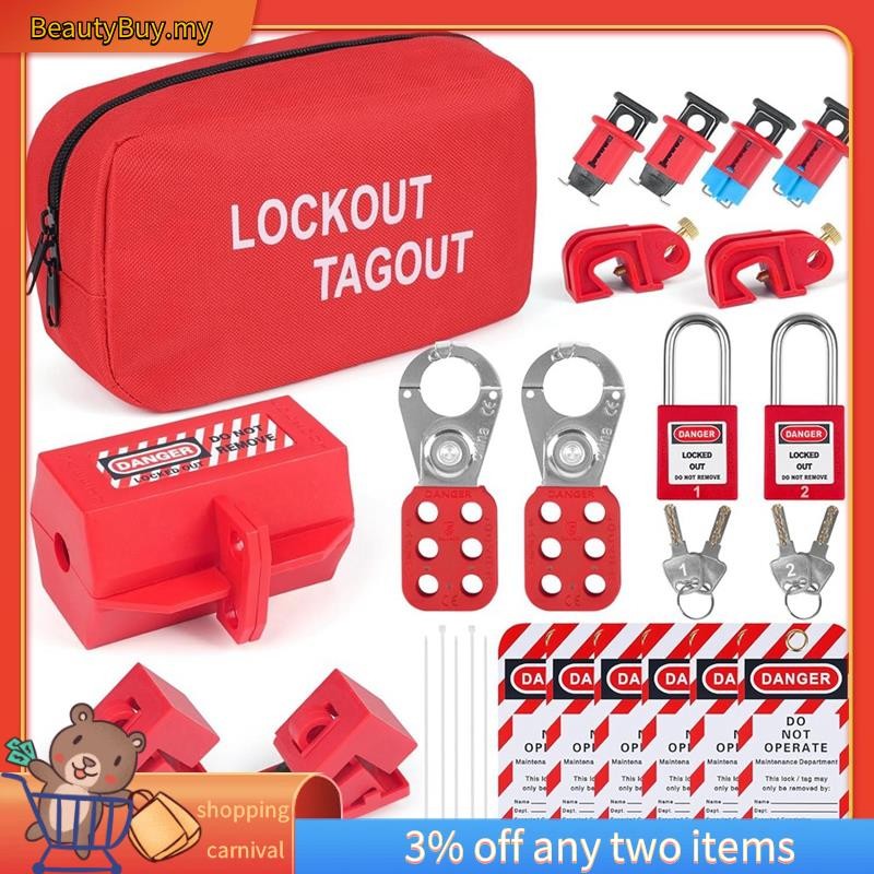 [In Stock]Lockout Tagout Kits Electrical, Lockout Tagout Station Safety ...