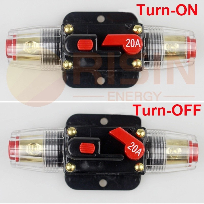 Car Audio 100 Amp Resettable Fuse Circuit Breaker AGU Amplifier Fuse ...
