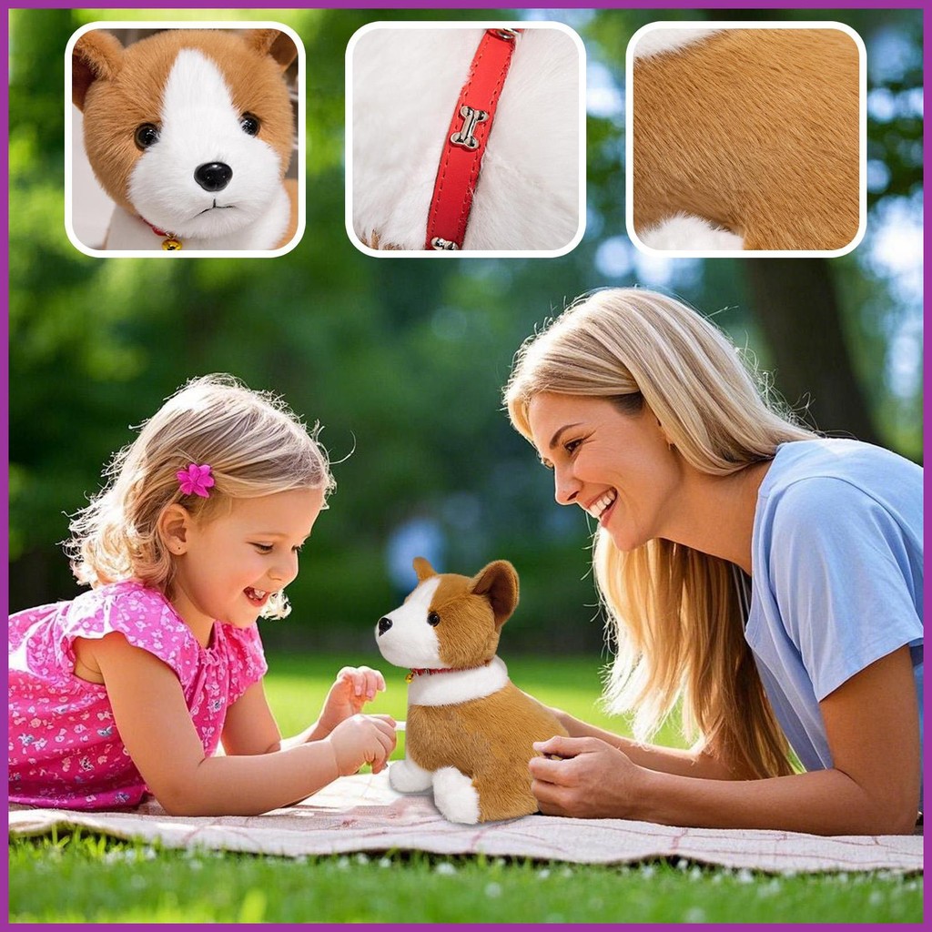 Dog Plush Cute Plush Puppy Soft Plushie Cartoon Animal Plushies ...