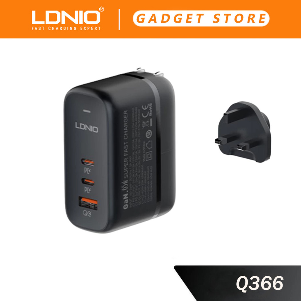 Ldnio 65W Fast Charger Universal Adapter for Phone Notebook Q366 | Shopee Malaysia