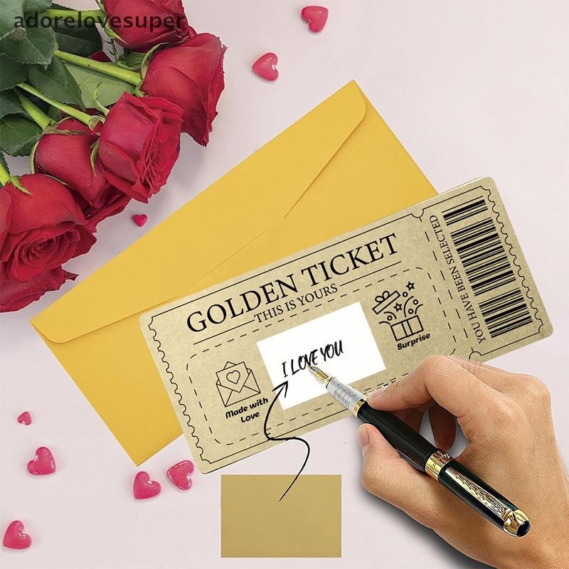AD1MY Scratch Off Ticket Golden Ticket Scratch-off Card Raffle Gift ...
