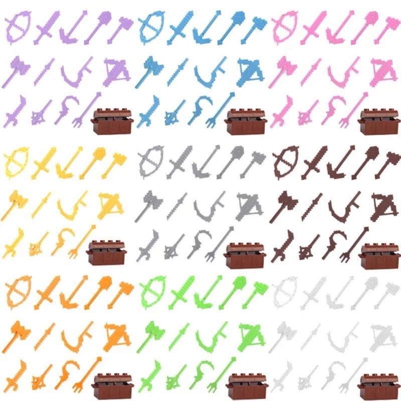 Minecraft Building Block Minifigure Third Party MOC Weapon Tool Refill ...
