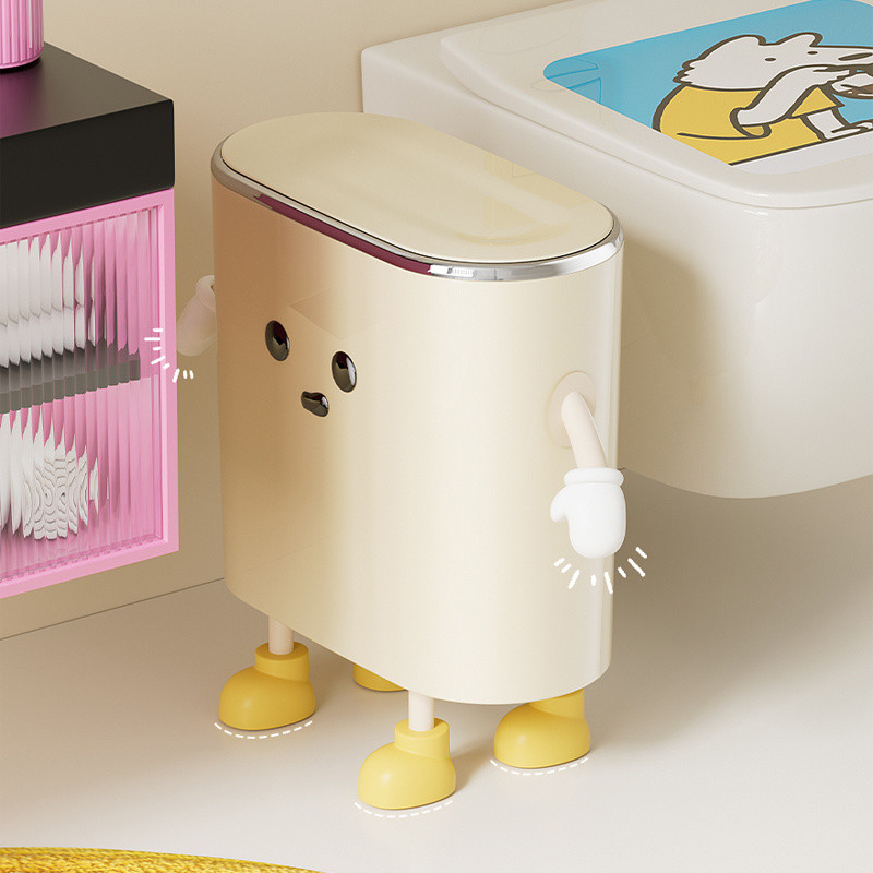 Toilet Gap Trash Can with Lid Press Toilet Dedicated High-Value Large ...