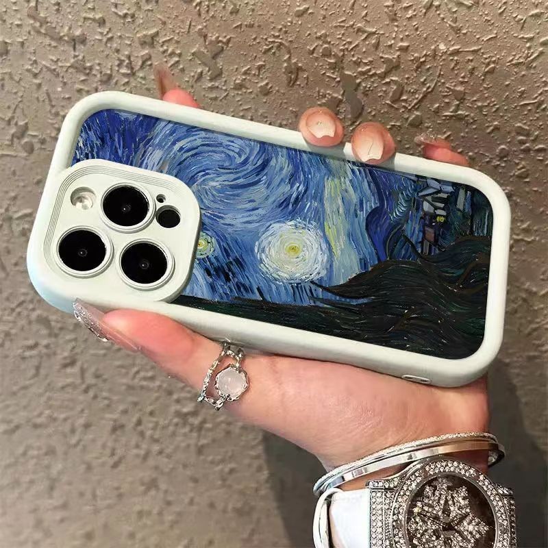 The Starry Night Cover For Iphone X XS Max 5 5S 6 14 15 Plus 6S 7 8 XR ...