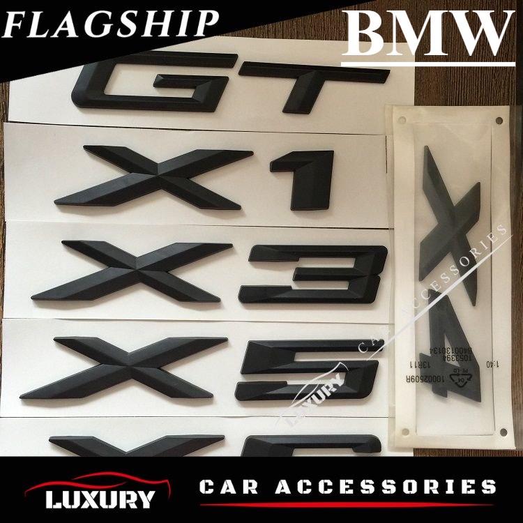 BMW X1 X2 X3 X4 X5 X6 GT LoGo Metal Letter Label Chrome LoGo Gloss ...