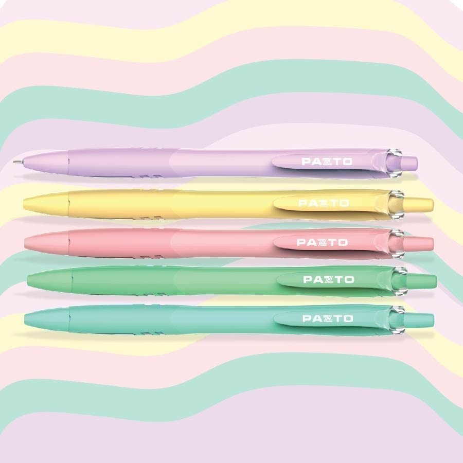 FlexOffice Pazto 0.5 Retractable Ball-Pen - Blue Ink (5 Pcs) FO-GELB039 ...