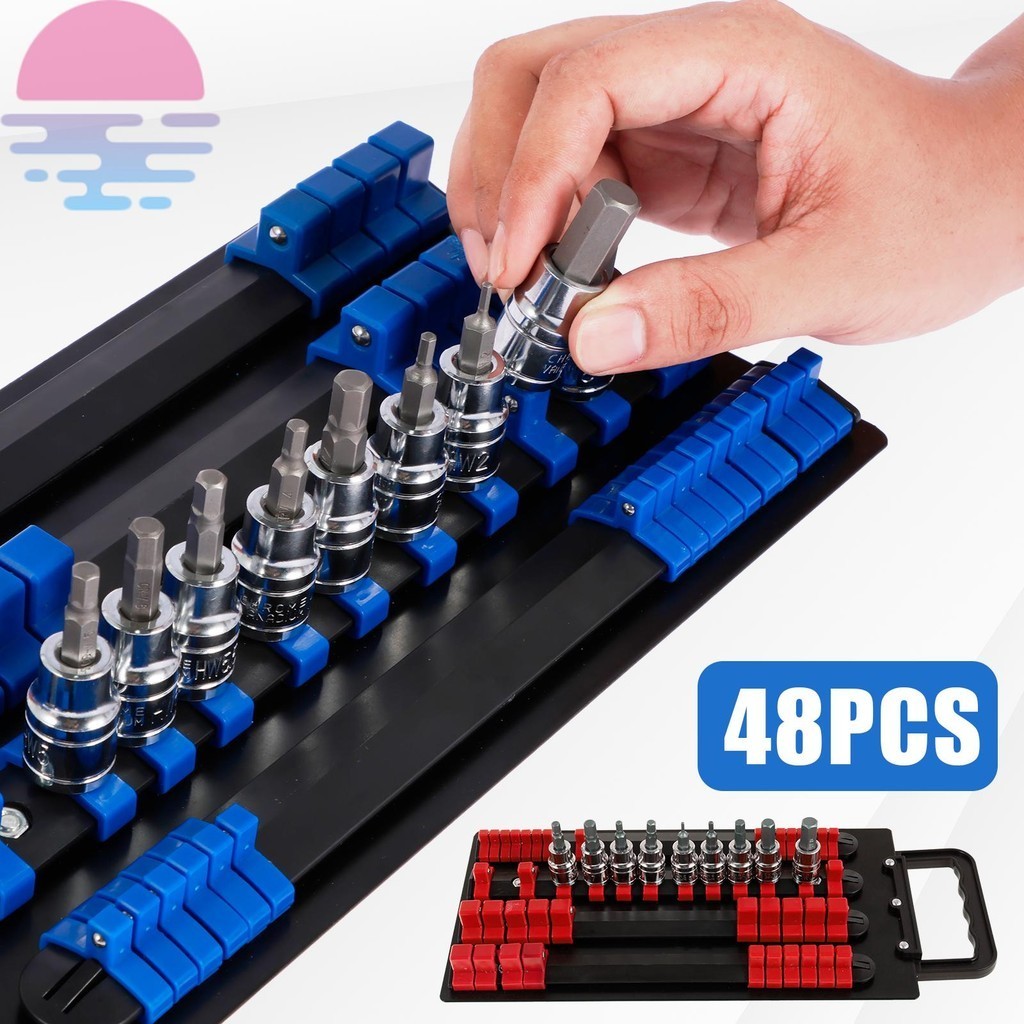 Socket Organizer Heavy Duty Socket Set Holder Durable Socket Steel Rack ...
