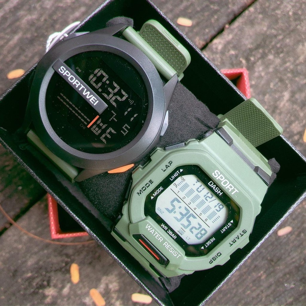 POSHI Watch Men Buy 1 Take 1 Original Waterproof Alarm Digital ...