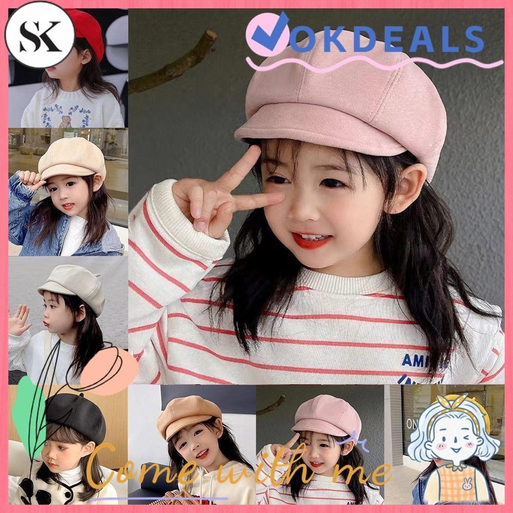 SK Baby Beret Hat, Woolen Warm Kids Berets, Multicolour Soft Cute ...