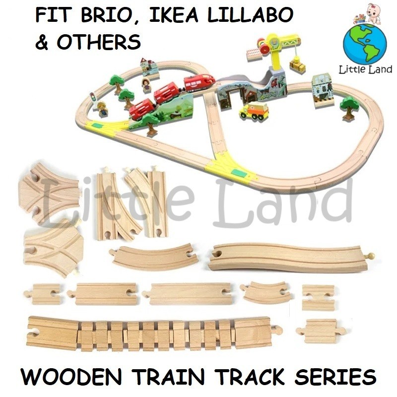 MEA Wooden Railway Train Track / Universal Accessories Train Rail / Mix ...