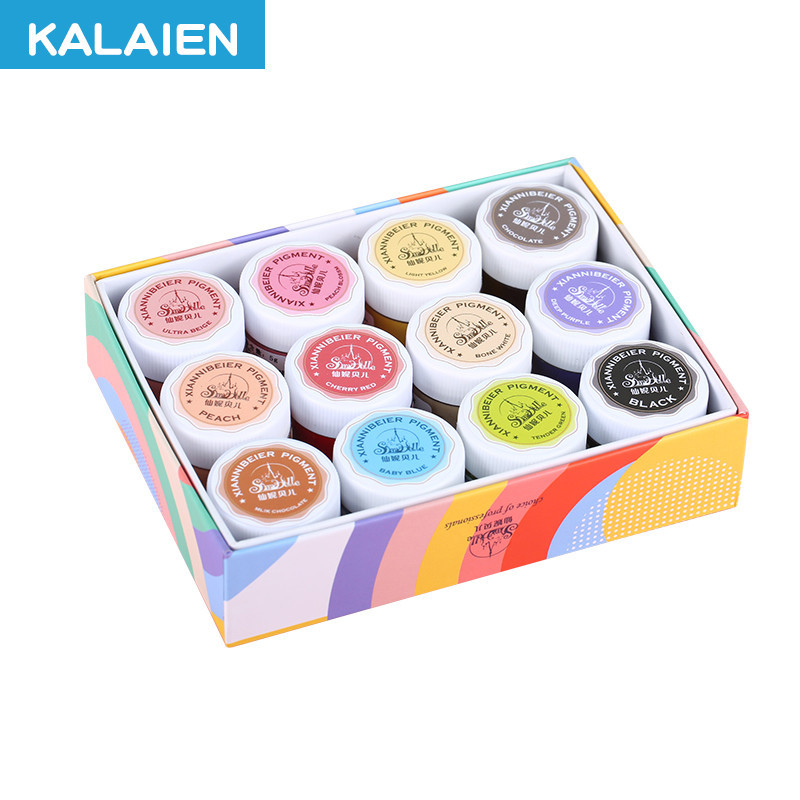 KALAIEN Fondant Figure Painting Powder Set Sugar Brand Doll Makeup ...