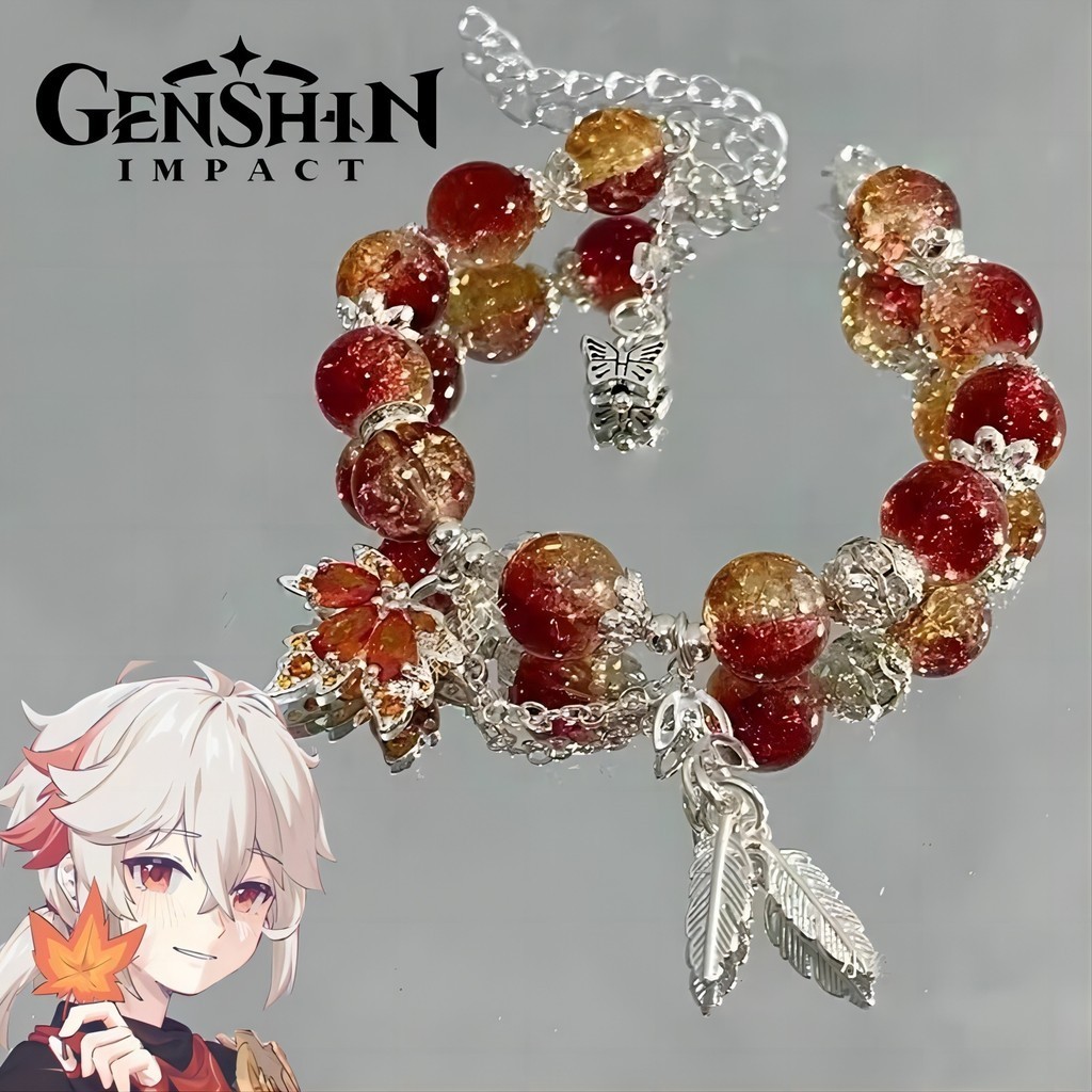 Anime Game Genshin Impact Kaedehara Kazuha Cosplay Bracelet Unisex ...
