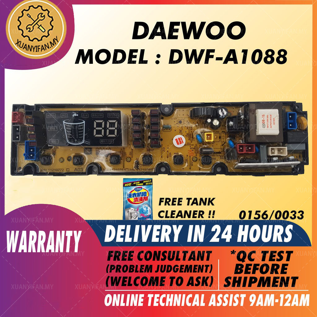 DWF-A1088 DAEWOO WASHING MACHINE PCB BOARD (CONTROL BOARD ) PANEL BOARD ...