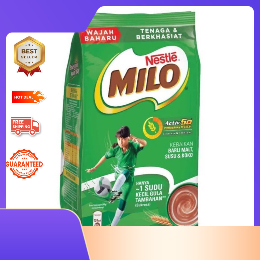 NESTLE MILO Activ-Go (1kg)-400G-200G | Shopee Malaysia